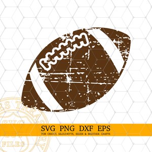 Distressed Football Ball Printable Shirt Design Svg Png Dxf Cut and ...