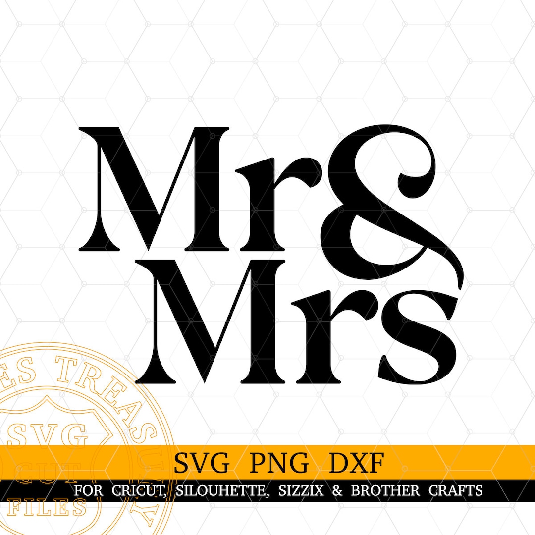 Mr and Mrs Svg, Wedding Svg, Mr and Mrs Png, Wedding Invitation Png ...