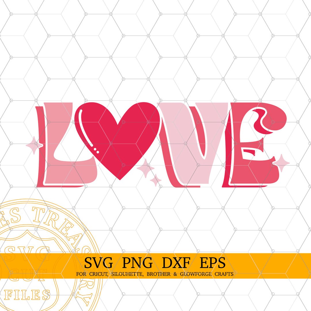 Retro Valentines Day Love Shirt Svg Cut Files, Girl Shirt Design Svg ...