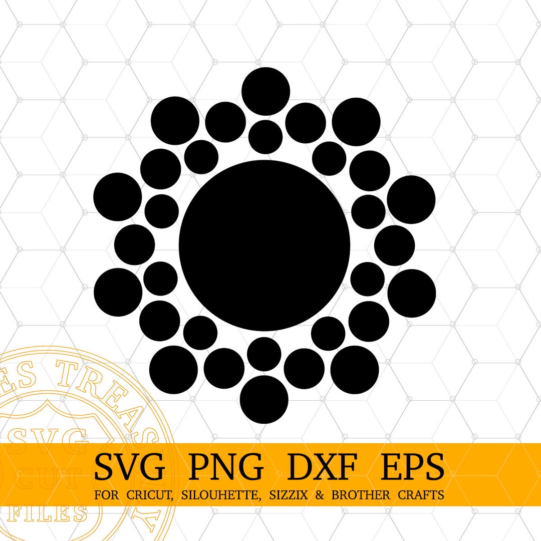 Circle Monogram Frames Svg Png Dxf Eps Cut Files for Cricut and ...