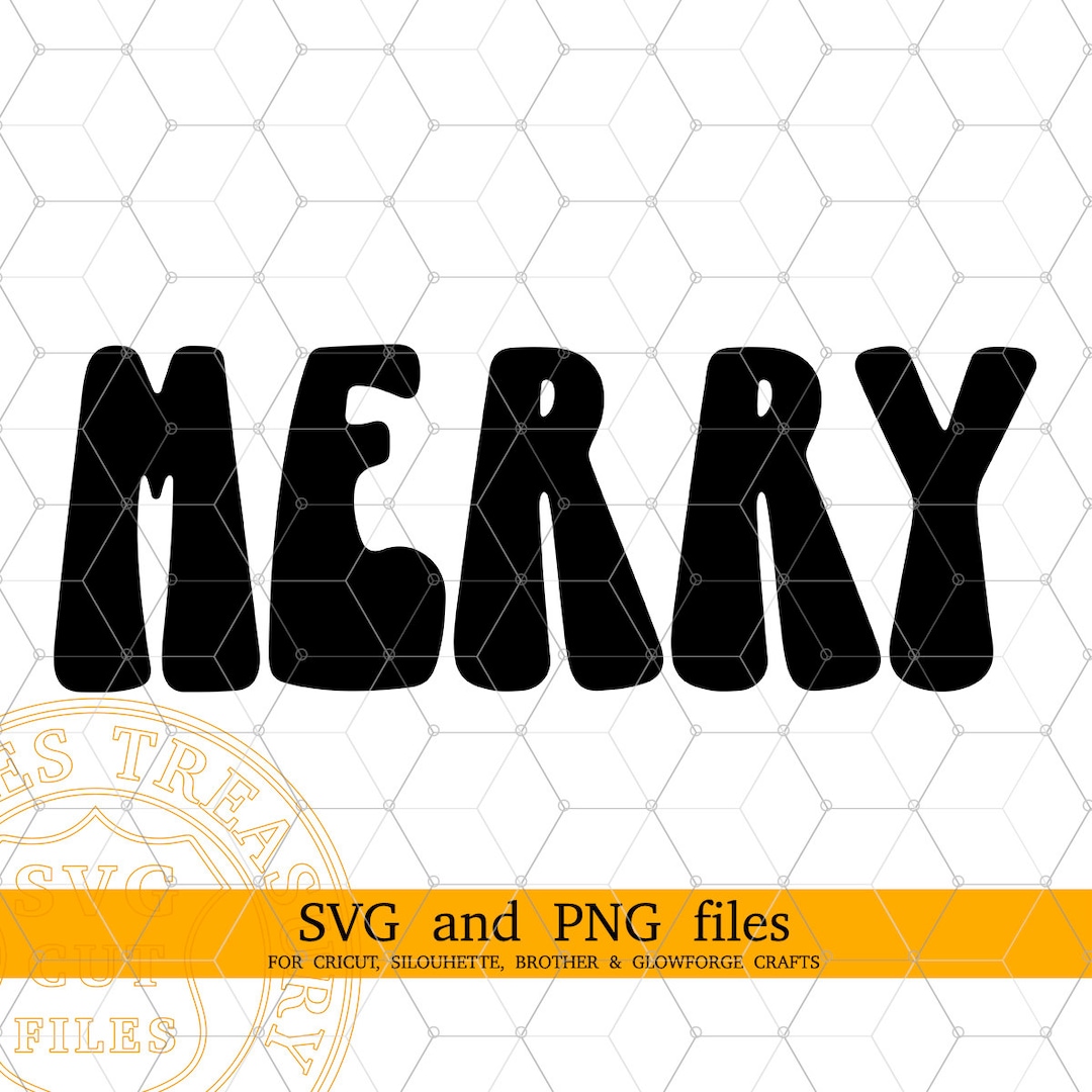 Christmas Svg, Merry Svg Design Merry Png Clipart - Etsy