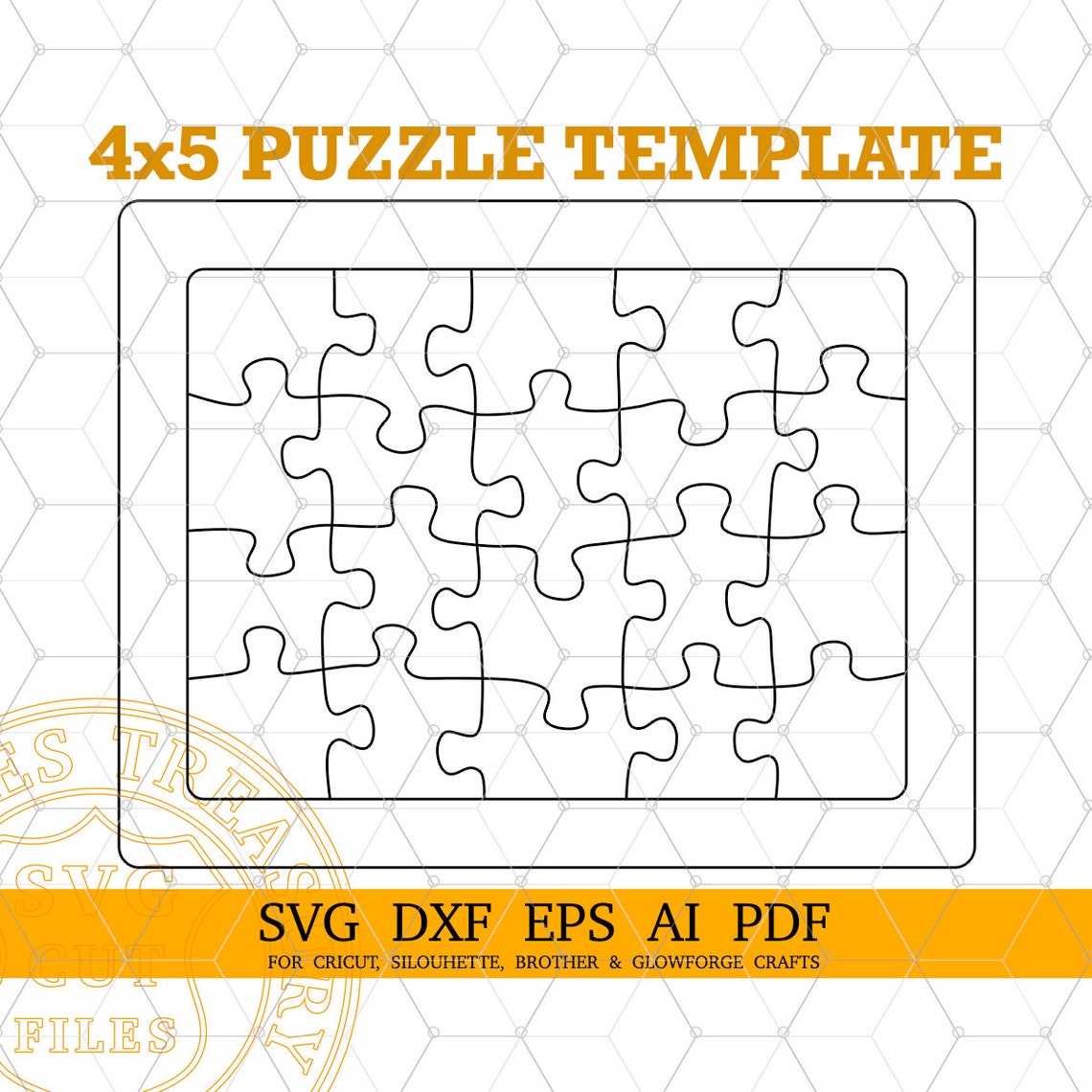 Jigsaw Puzzle Template Svg Puzzle Svg Puzzle Pattern Puzzle Dxf, Jigsaw ...