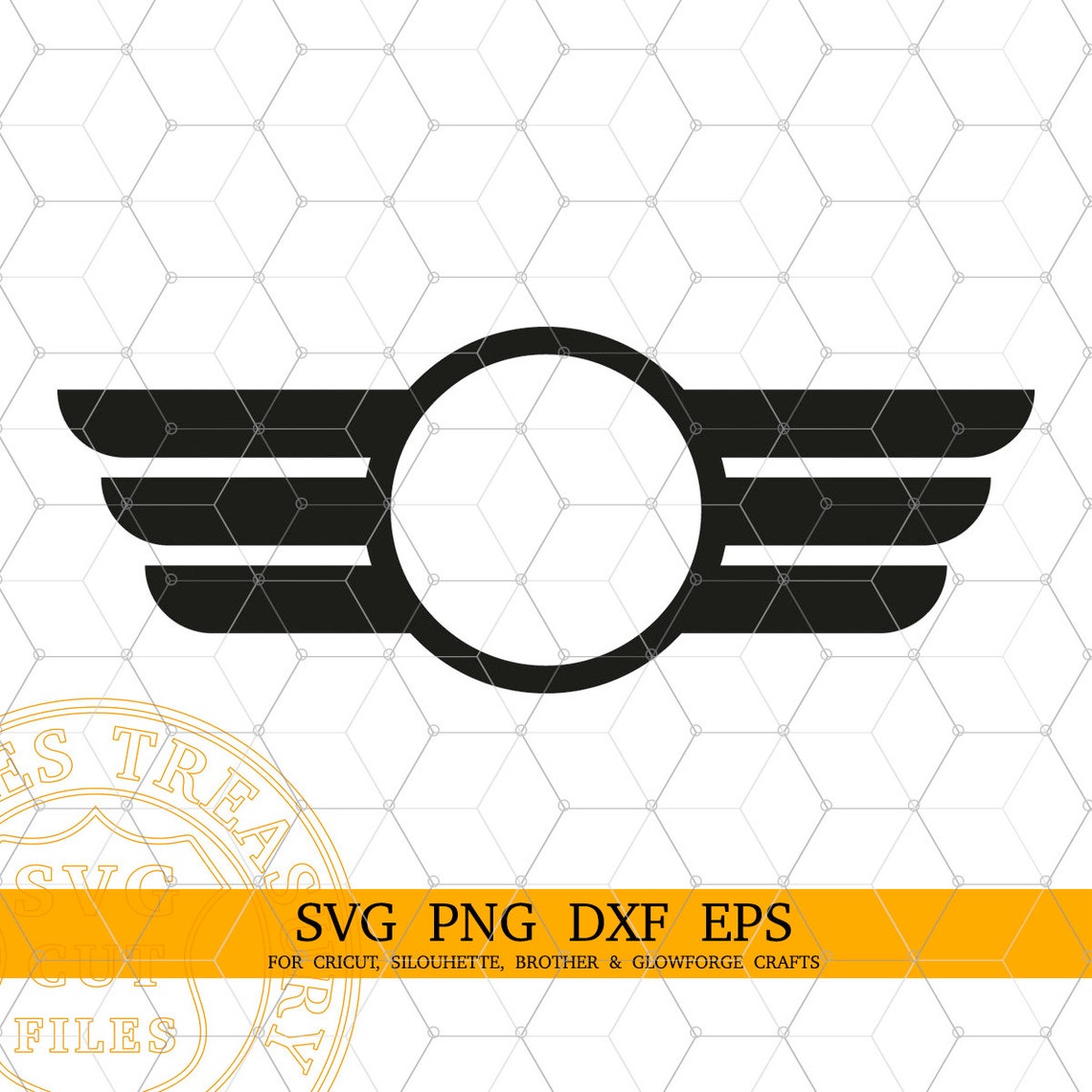 Wing Monogram Svg Aviator Svg Aviator Wings Svg Superhero - Etsy