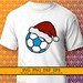 Santa Hat Soccer Ball Svg Files, Christmas Soccer Png, Soccer Ball With ...