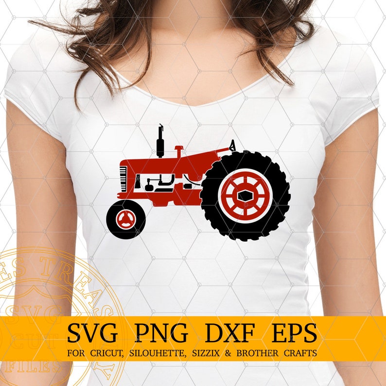 Old Vintage Tractor Svg Png Dxf Eps Cutting and Printing Files - Etsy
