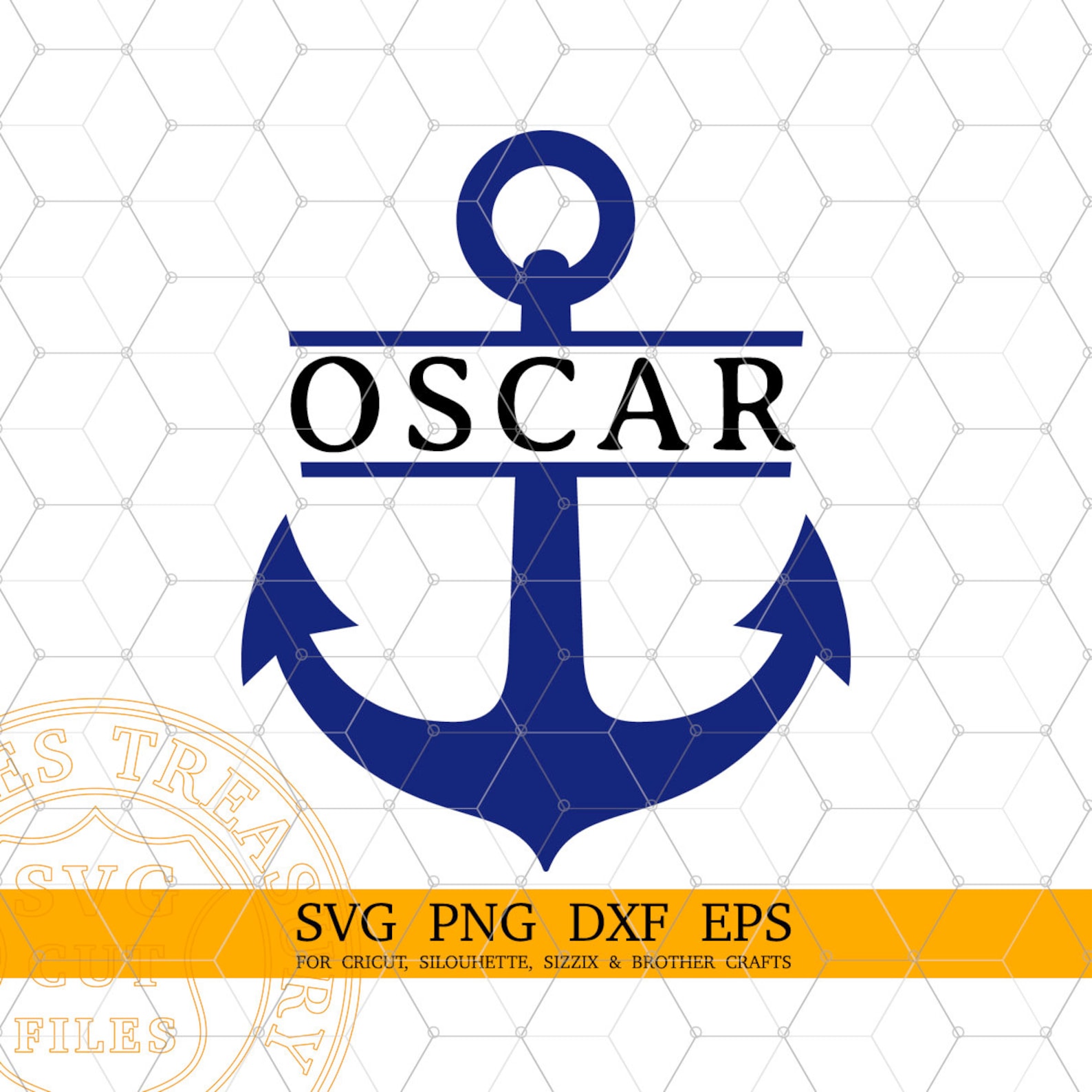 Anchor Monogram Svg Split Anchor Family Monogram Svg, Png, Dxf, Eps ...