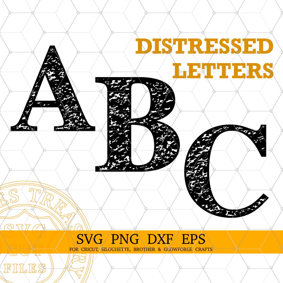 Distressed Alphabet Svg, Grunge Letters Svg, Printable Alphabet Png ...