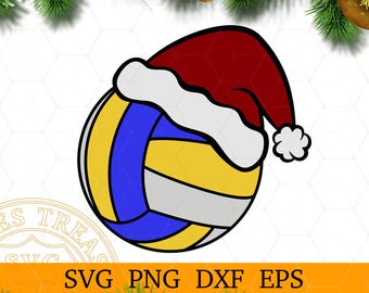 Santa Hat Tennis Ball Svg Files, Christmas Tennis Png, Tennis Ball With ...