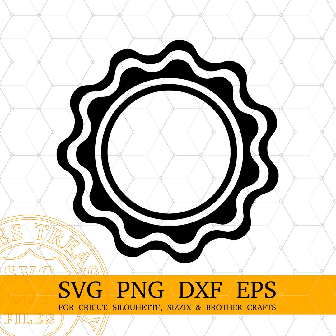Circle Monogram Frames Svg Png Dxf Eps Cut Files for Cricut and ...