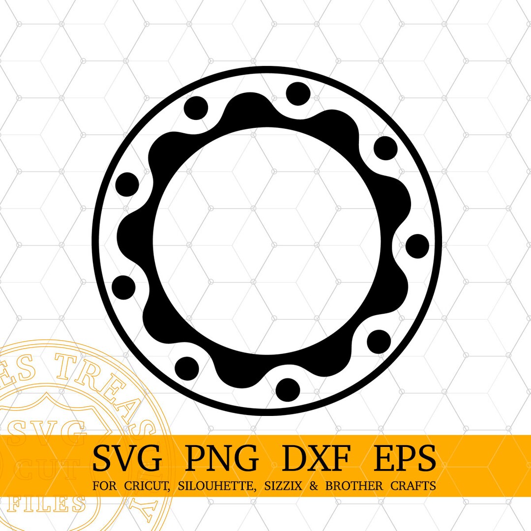 Circle Monogram Frames Svg Png Dxf Eps Cut Files for Cricut and ...