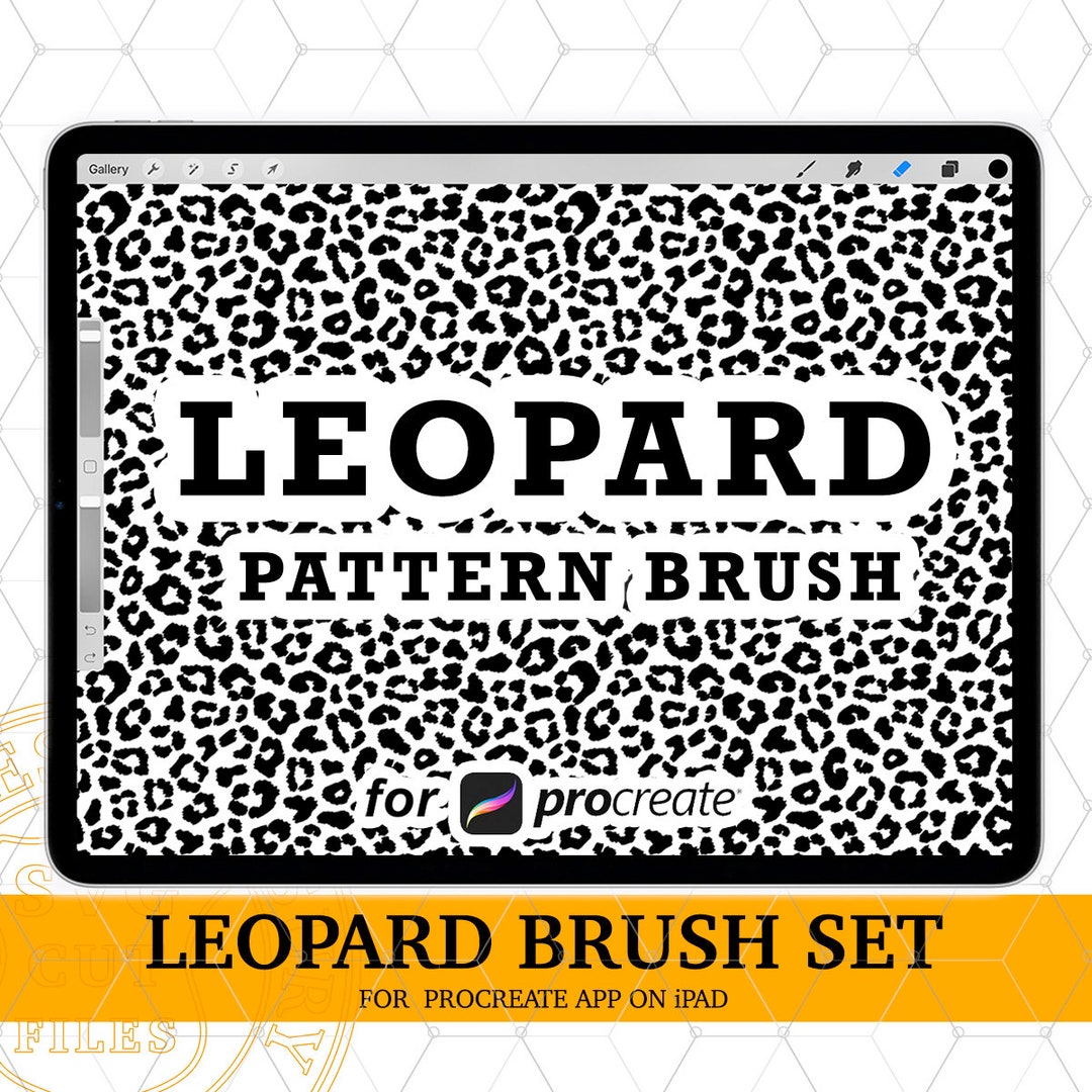Leopard Print Procreate Brush Cheetah Print Procreate Pattern Brush, Leopard Print Brush - Etsy