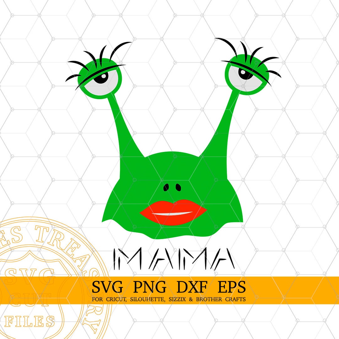 Hand Drawn Hot Alien Clipart Mama Shirt Design Svg Png Dxf Eps Cutting ...