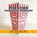 Popcorn Bowl Template, Popcorn Box SVG, Pop Corn Bowls Print and Cut ...