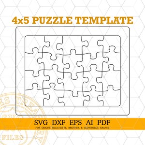 Puzzle Svg, Jigsaw Puzzle Template Svg, Puzzle Pattern, Puzzle Dxf ...