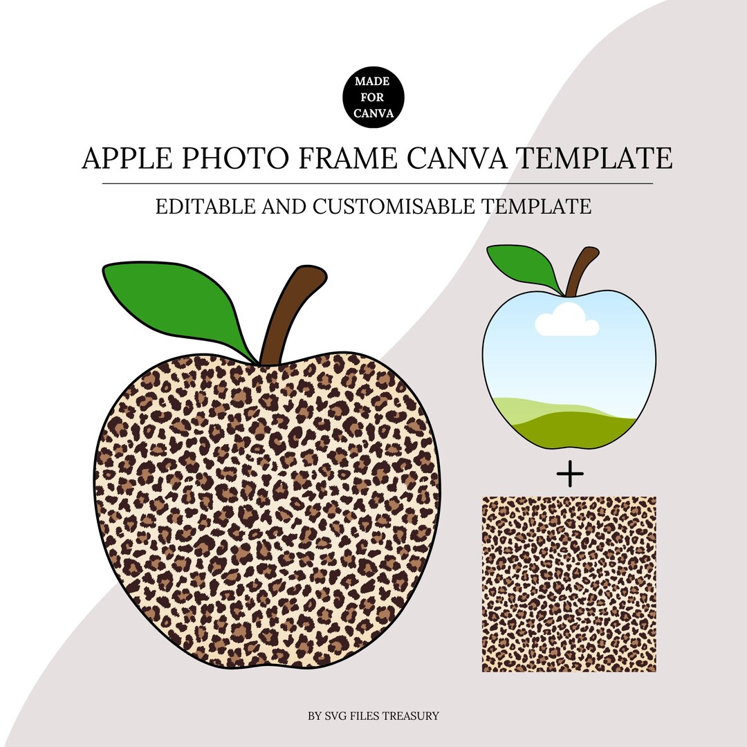 Canva Photo Frame, Apple Photo Frame Canva Template, Editable Photo ...