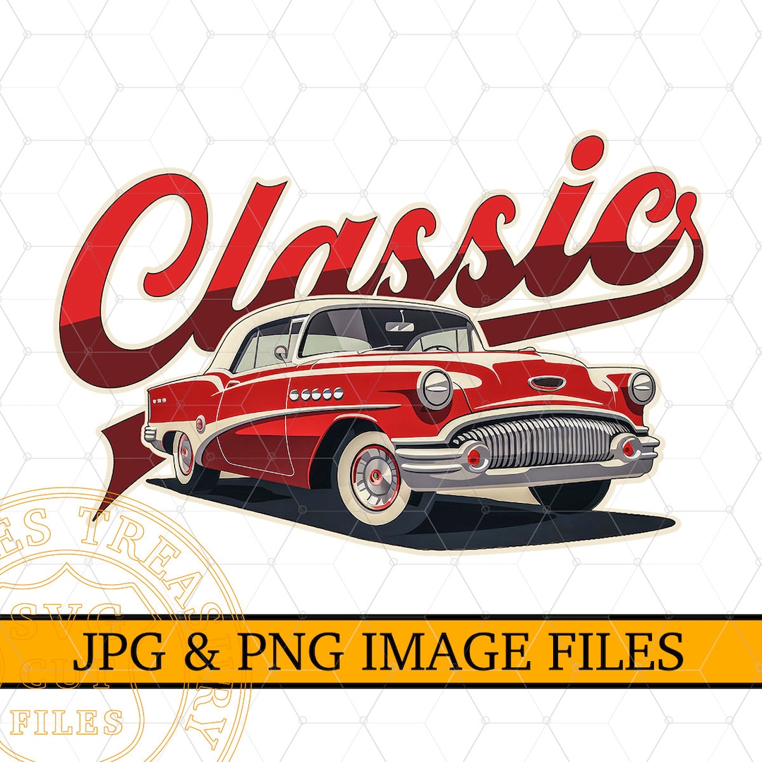 Classic Car Png 50s Shirt Design Authentic Retro American Car Show ...