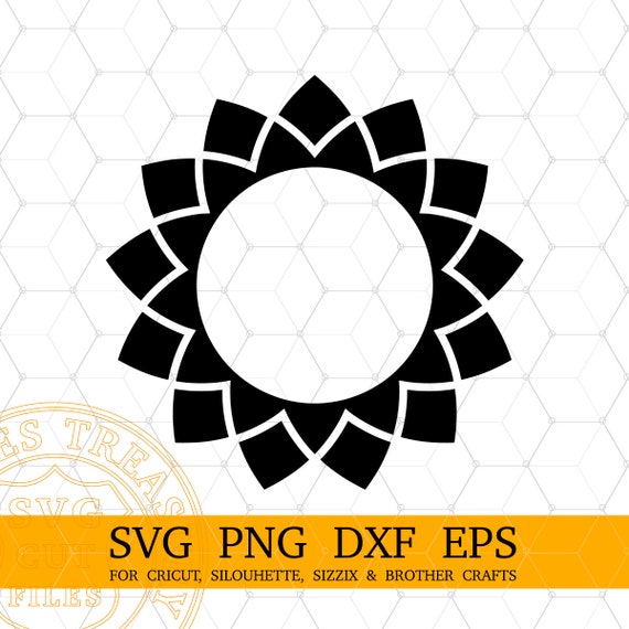 Scrapbooking MD709 Circle Monogram Frames Svg Png Dxf Eps Cut Files for Cricut and Silhouette ...