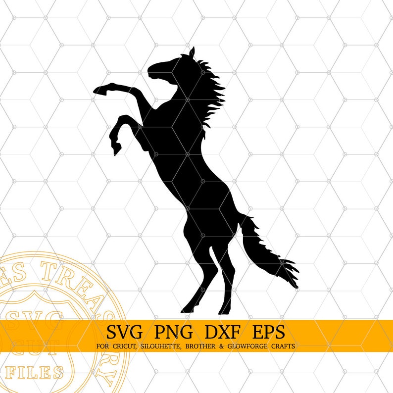 Horse Silhouette Svg Stallion Svg Horse on Hind Legs Svg - Etsy