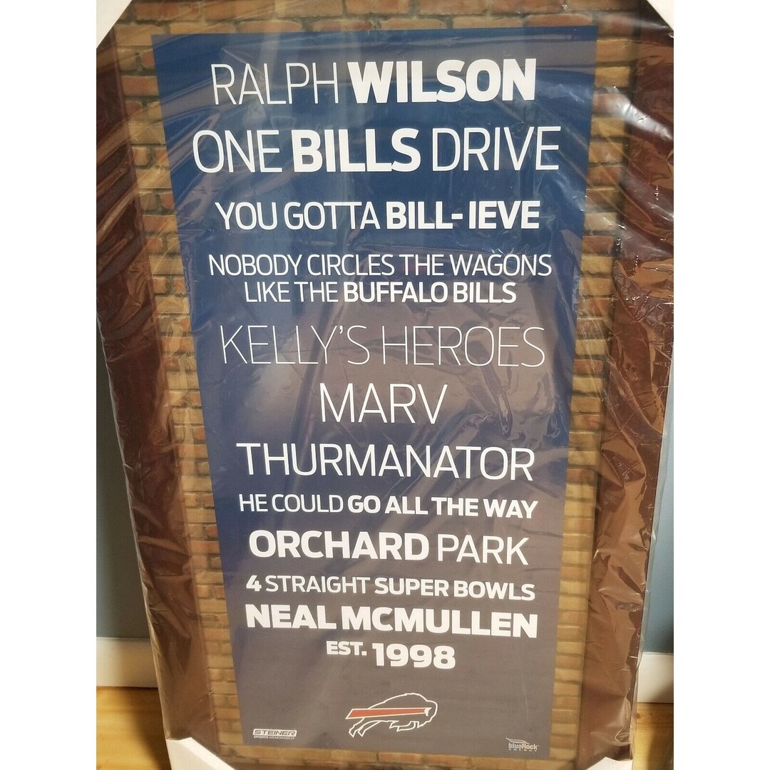 Buffalo Bills NFL Subway Sign, NFL Wall Art, Man Cave Decor (36x20 ...
