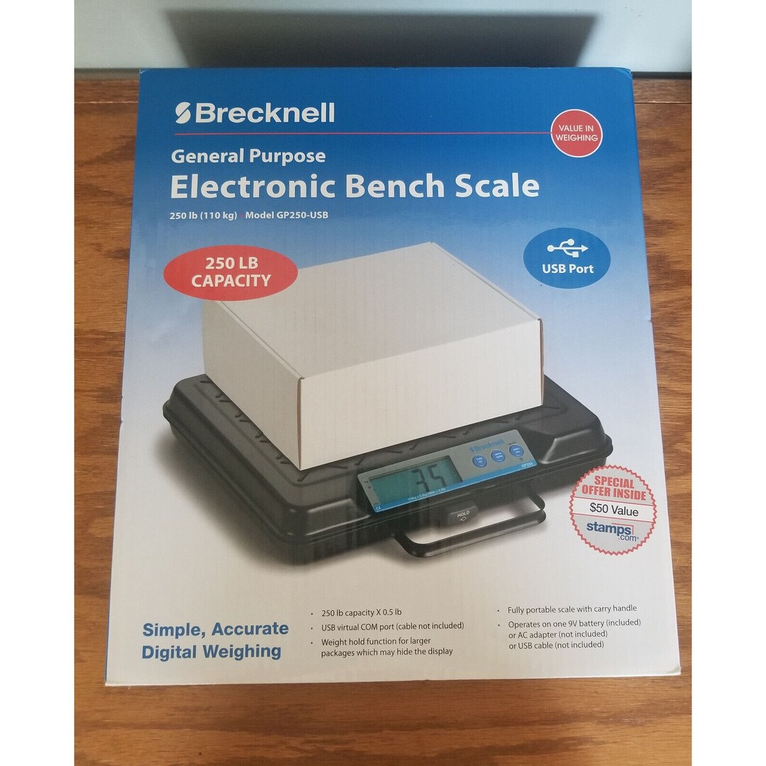 Brecknell GP250-USB Electronic Bench Scale 250-lb. Capacity New - Etsy