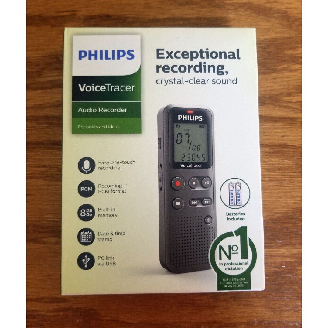 Philips Voicetracer DVT1120 Audio Recorder NEW Open Box - Etsy