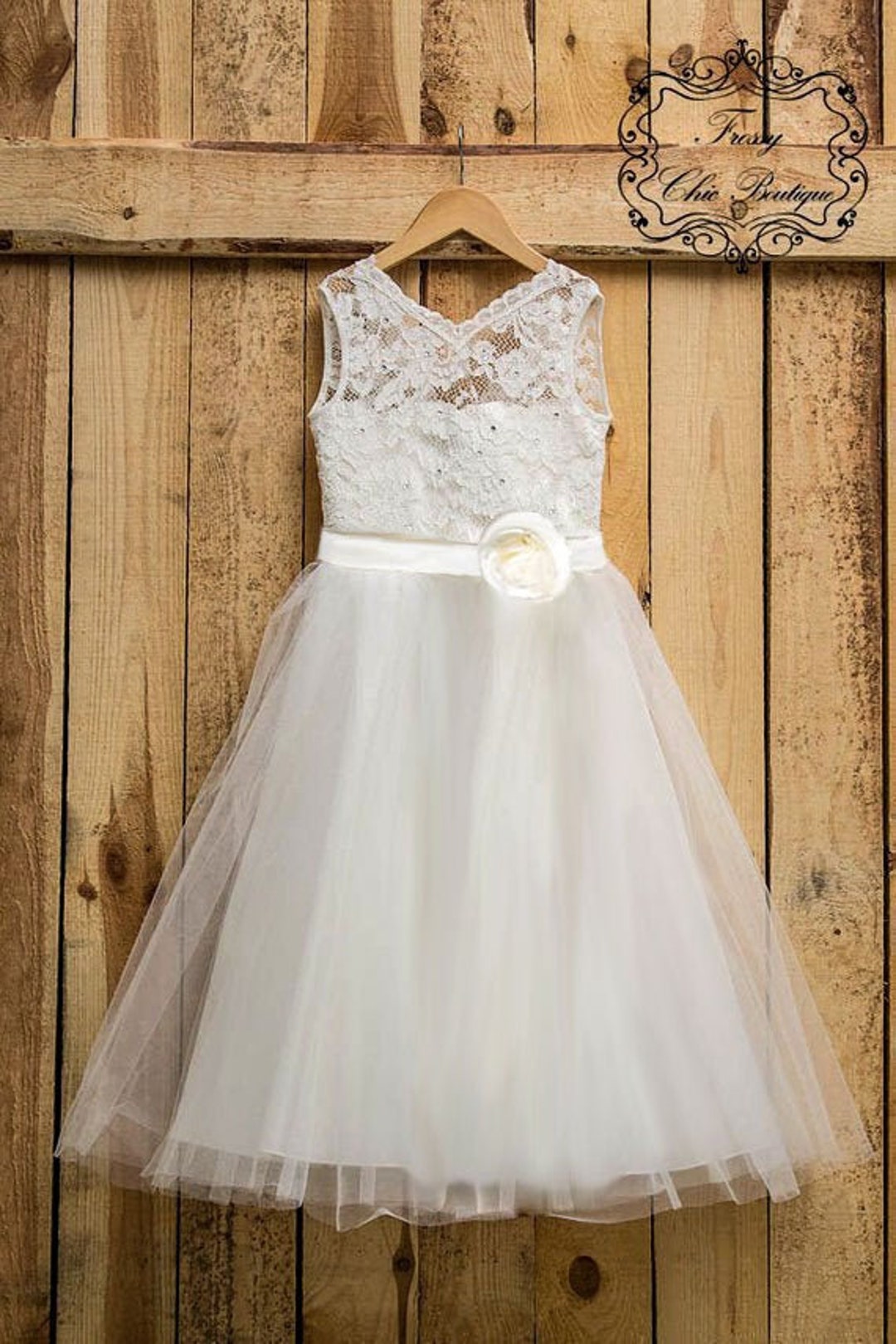 Ivory Dresses Flower Girl Tulle Lace Flower Girl Dress First Etsy
