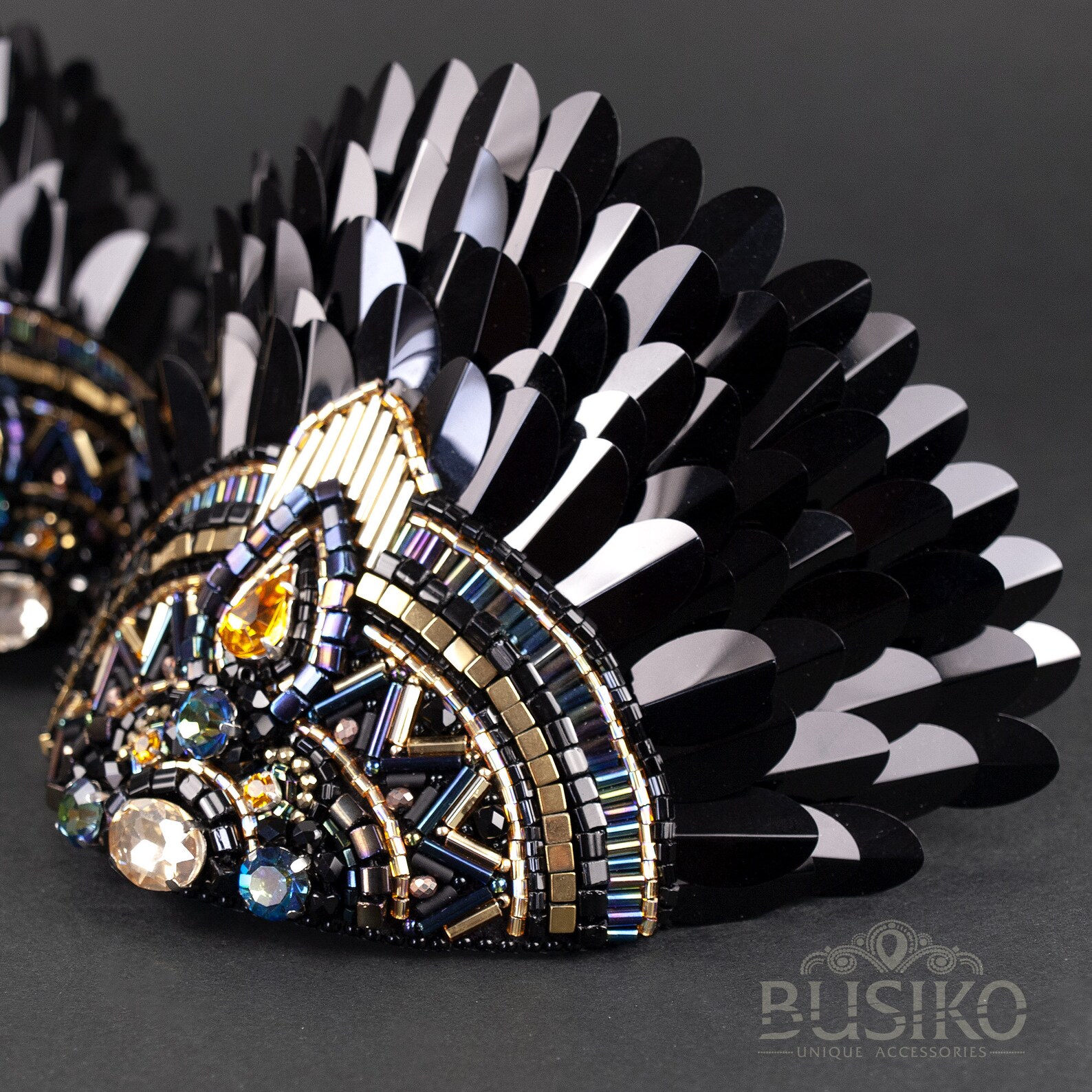 Pegasus Black Epaulettes With Detachable Chains. Transformers Epaulets ...