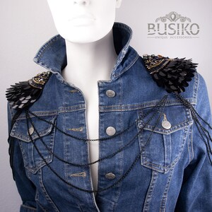 Pegasus Black Epaulettes With Detachable Chains. Transformers Epaulets ...