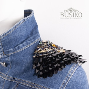 Pegasus Black Epaulettes With Detachable Chains. Transformers Epaulets ...