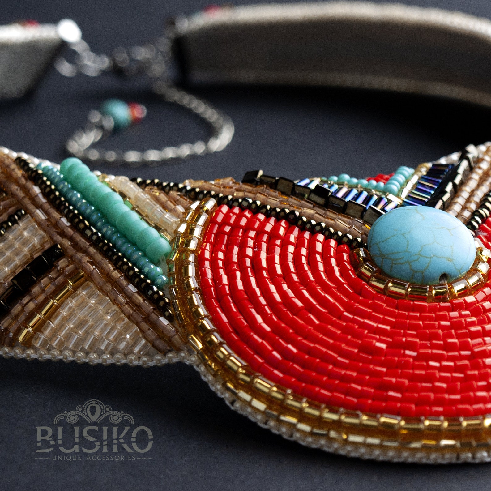 African Necklace for Women. Tribal Bib Necklace. Statement | Etsy