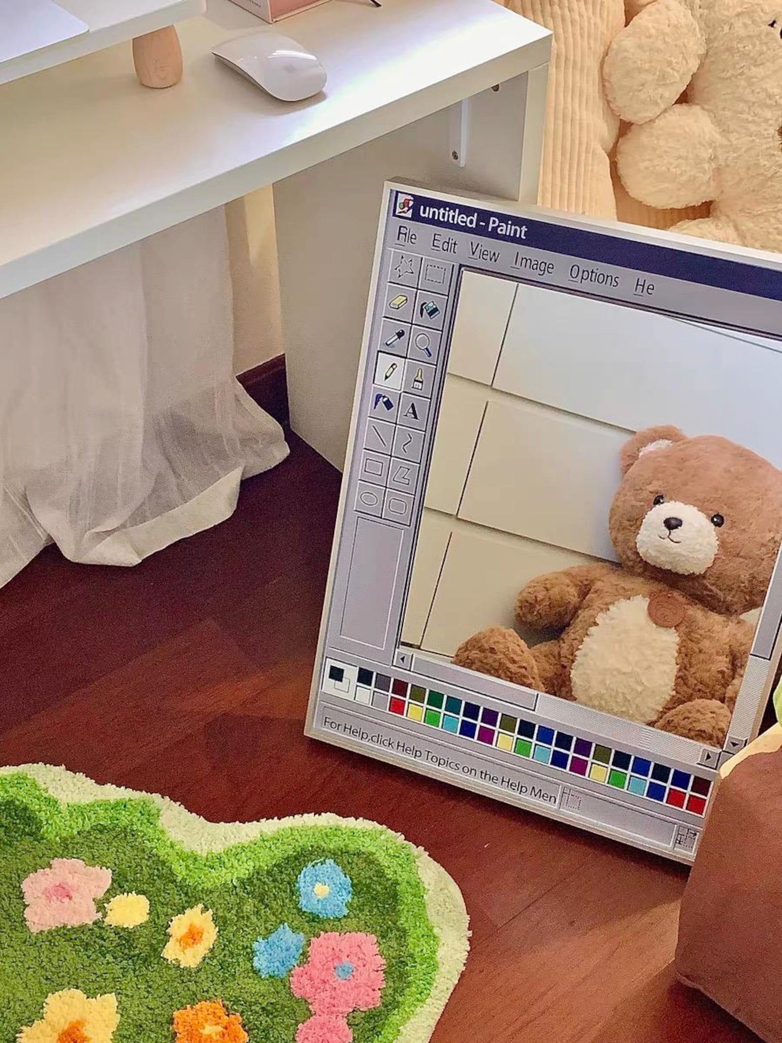 Inspired by Vintage Drawing Software | Handmade Pixel Mirror - Etsy