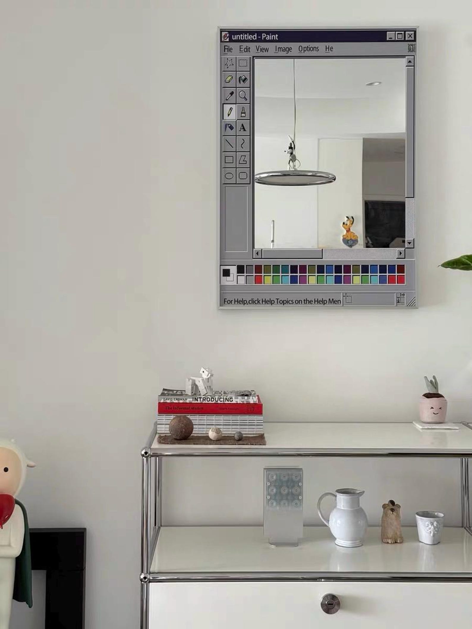 Inspired by Vintage Drawing Software | Handmade Pixel Mirror - Etsy