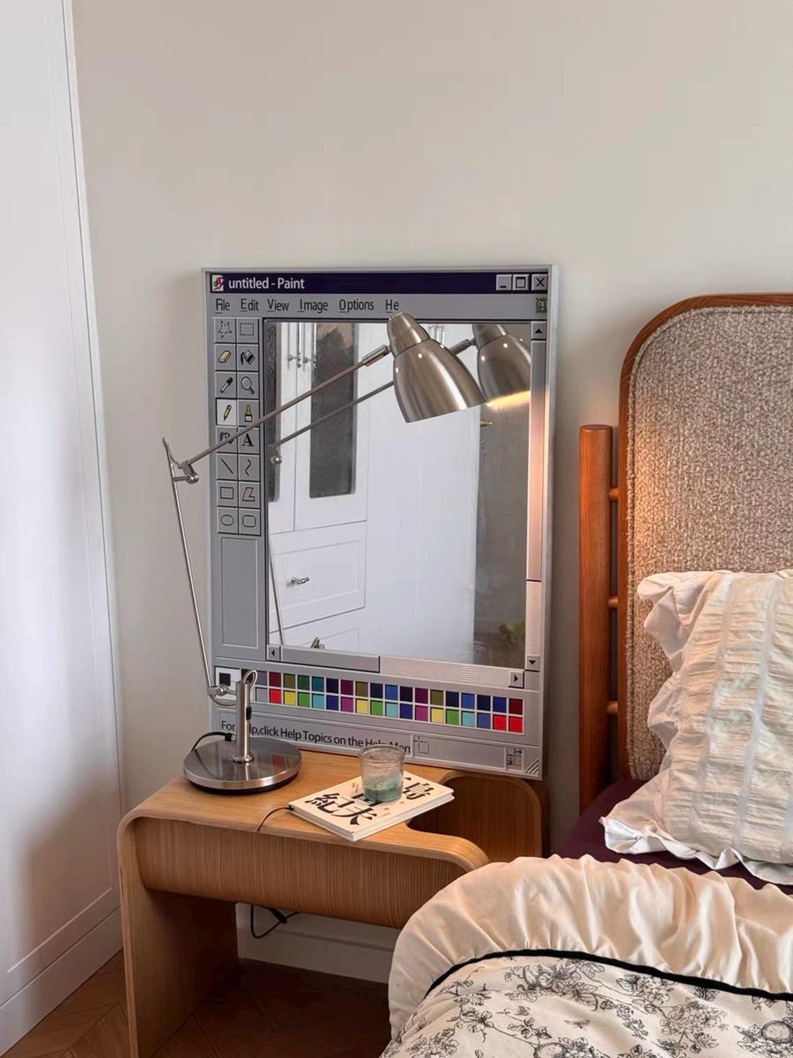Inspired by Vintage Drawing Software | Handmade Pixel Mirror - Etsy