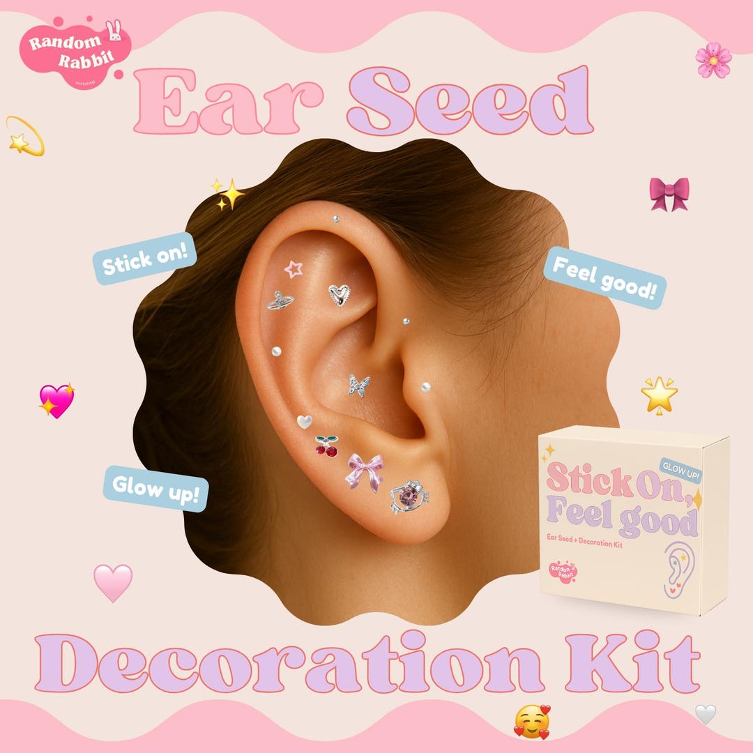 Ear Seed + Decoration Kit (stick On, Feel Good!) - Etsy