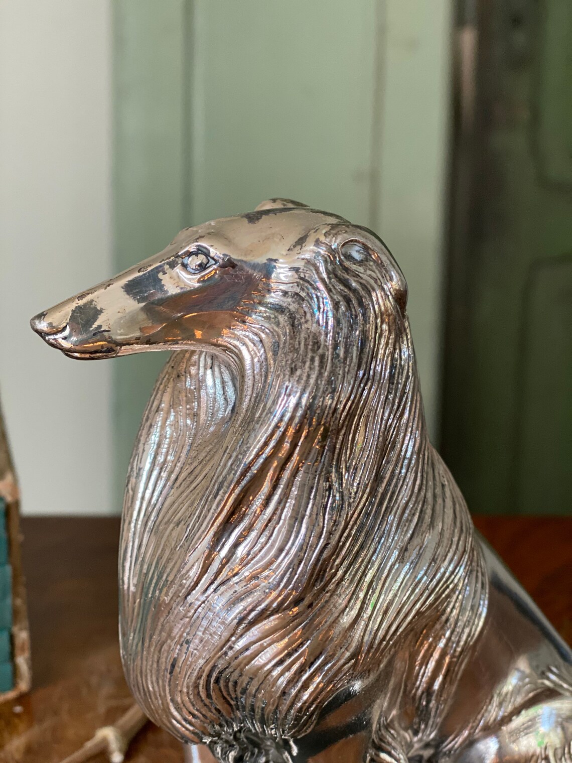 Silver Plated Dog Sculpture Animal Figurine Sterling Silver - Etsy