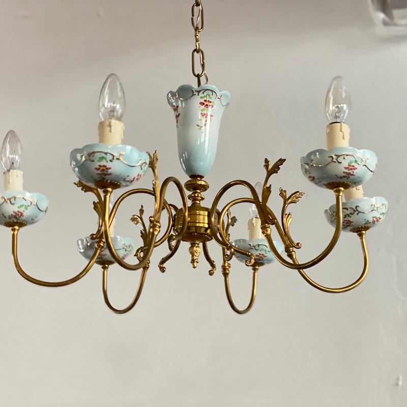 Ceramic Chandelier - Etsy