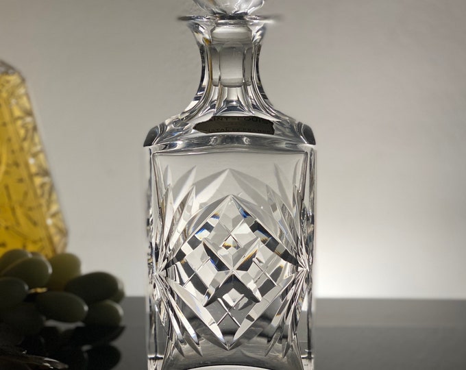 SAINT LOUIS Crystal Whisky Decanter Liquore Cognac Rum Spirits ...