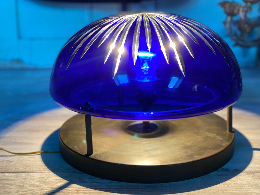 Mid Century Glass Sconce Ceiling Lamp Glass Flush Mount Light Metal ...