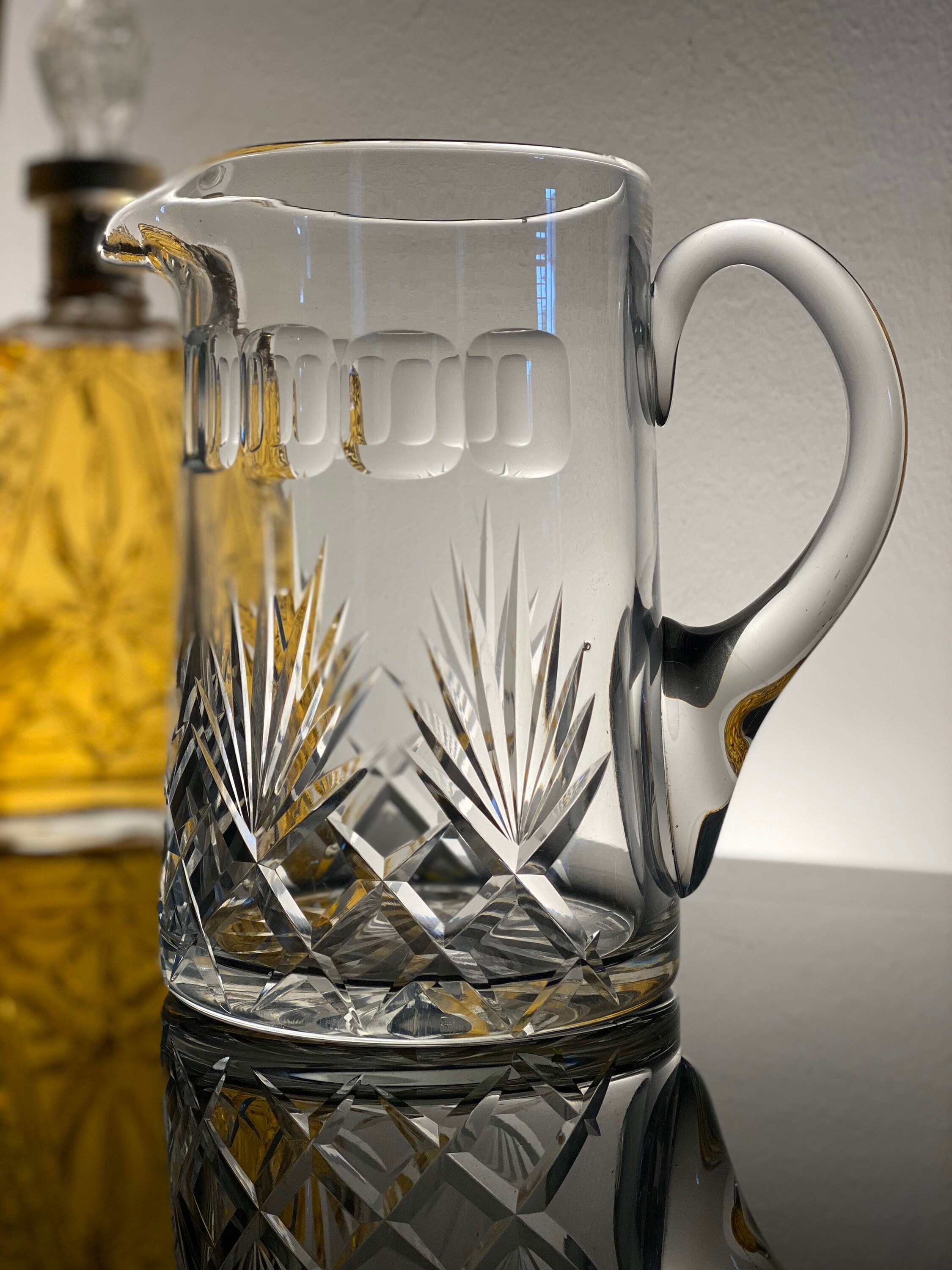 Crystal Carafe Vintage Juice Jug Glass Carafe Cut Crystal - Etsy