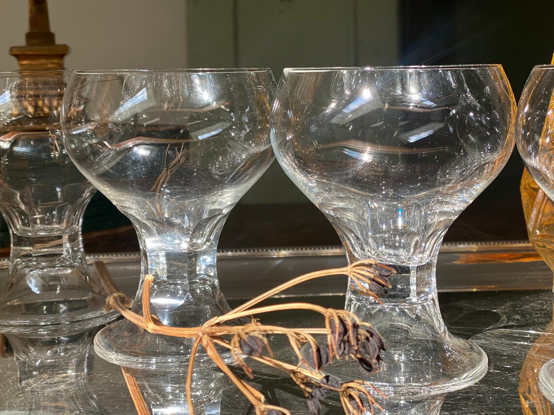 Vintage Rosenthal Wine Glasses Crystal Glasses Set of 6 Crystal Goblets ...