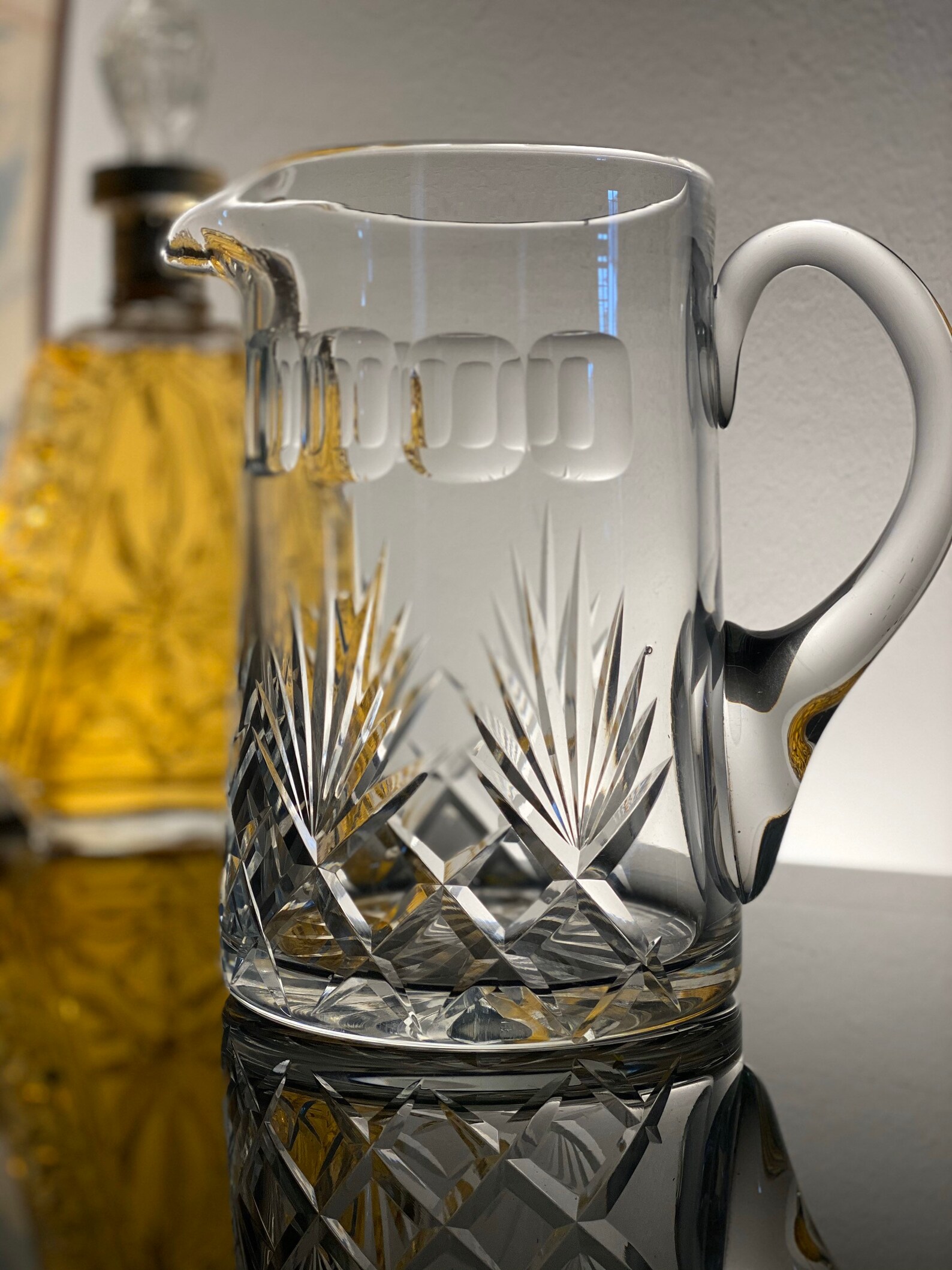 Crystal Carafe Vintage Juice Jug Glass Carafe Cut Crystal - Etsy