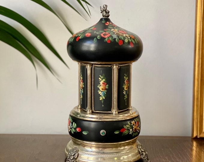 Carillon Reuge Music Box Musical Mechanical Cigarette Dispenser Italian ...