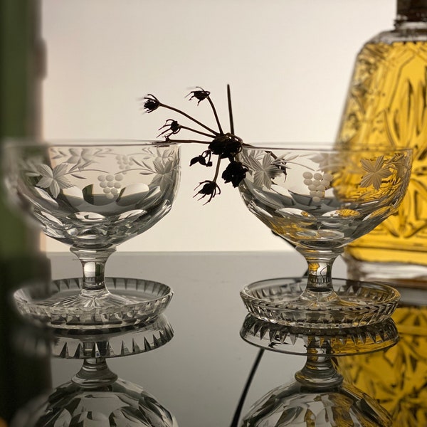 Crystal Ice Cream Bowls - Etsy