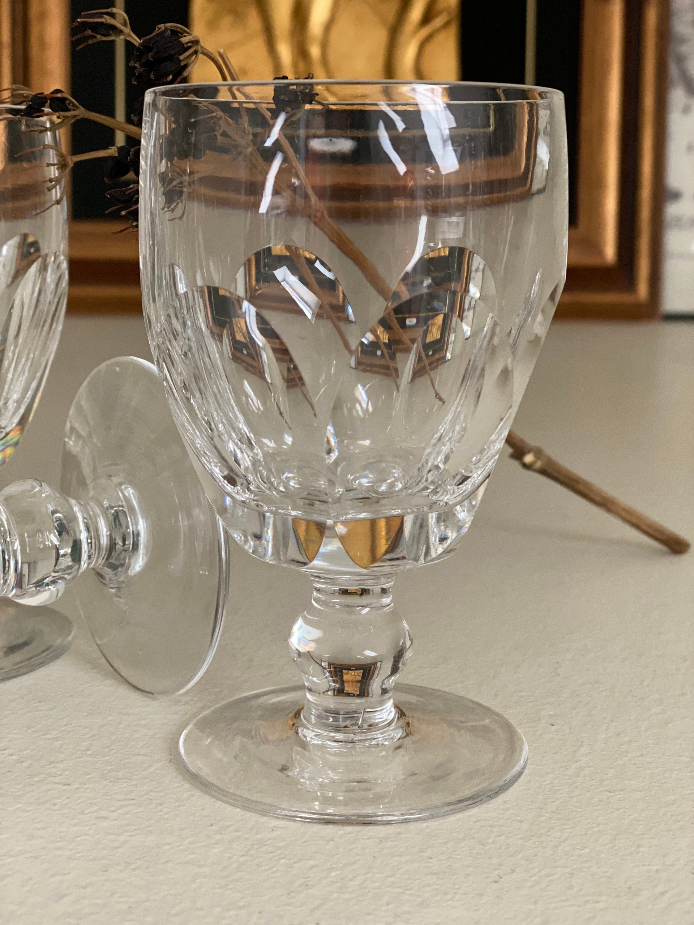 Waterford Cut Crystal Wine Glasses Vintage Lead Crystal Etsy