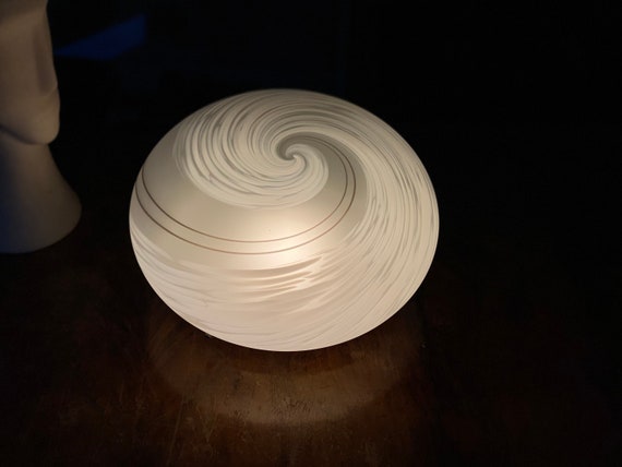Large Murano Swirl Ceiling Lamp White Murano Swirling Glass | Etsy
