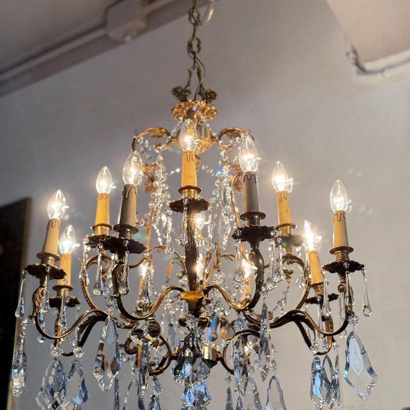 Huge Vintage Chandelier - Etsy