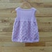 P141 Children's Lacy Triangles Pinafore Dress Knitting Pattern to Fit ...