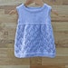 P141 Children's Lacy Triangles Pinafore Dress Knitting Pattern to Fit ...
