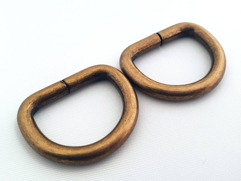 25mm Antique brass D rings various pack sizes | Etsy