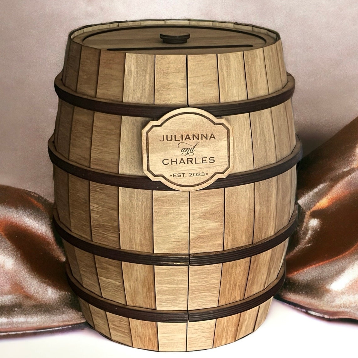 Barrel Style Card Box - Etsy